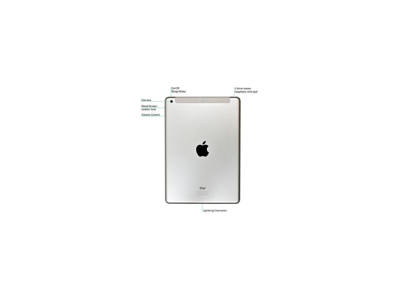 Refurbished: Apple iPad Air A1475 (MF529LL/A) 32GB Flash Storage 9.7" B ...