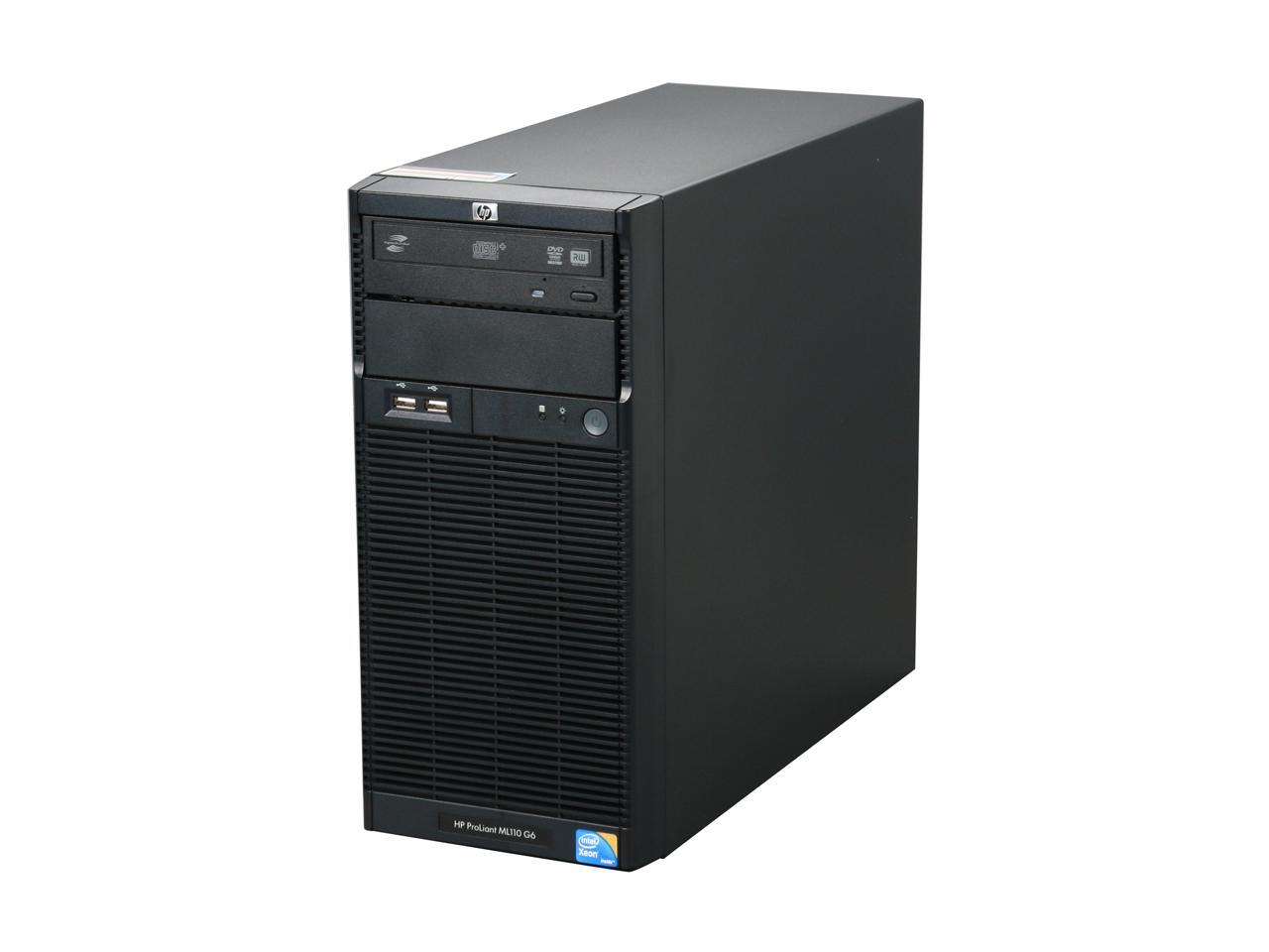 HP ProLiant ML110 G6 Intel X3430 2.40GHz 4GB Memory w/ DVD ROM, 2x 160GB HDD with Windows Small ...