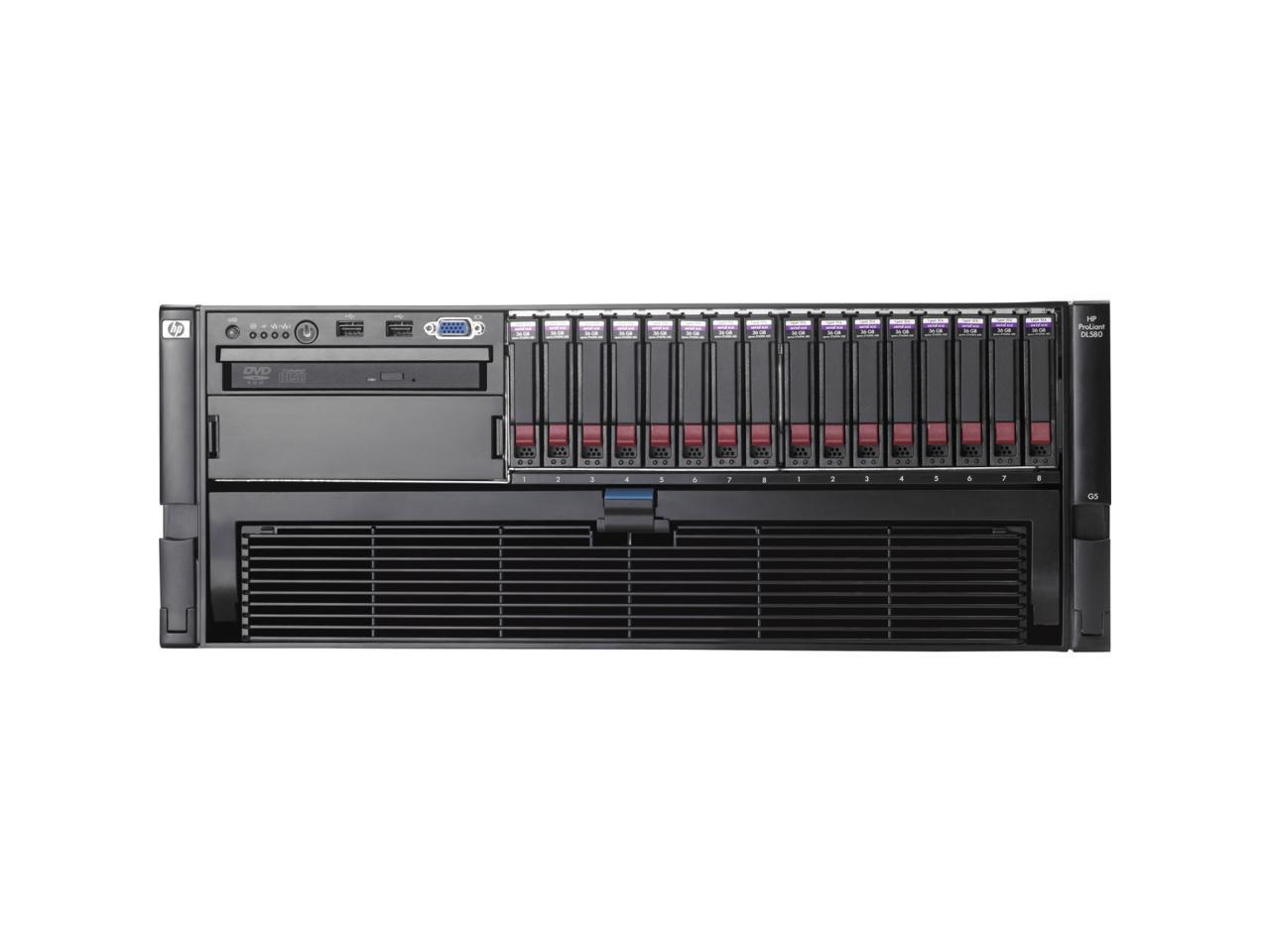 HP ProLiant DL580 G5 Rack 4 x 6-Core Intel Xeon X7460 2.67GHz 16GB DDR2 ...