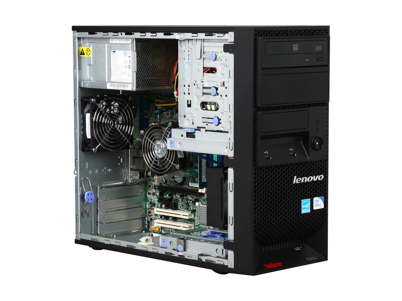 Lenovo ThinkServer TS200v Tower Intel Celeron G1101 2.26 GHz 1GB DDR3 ...