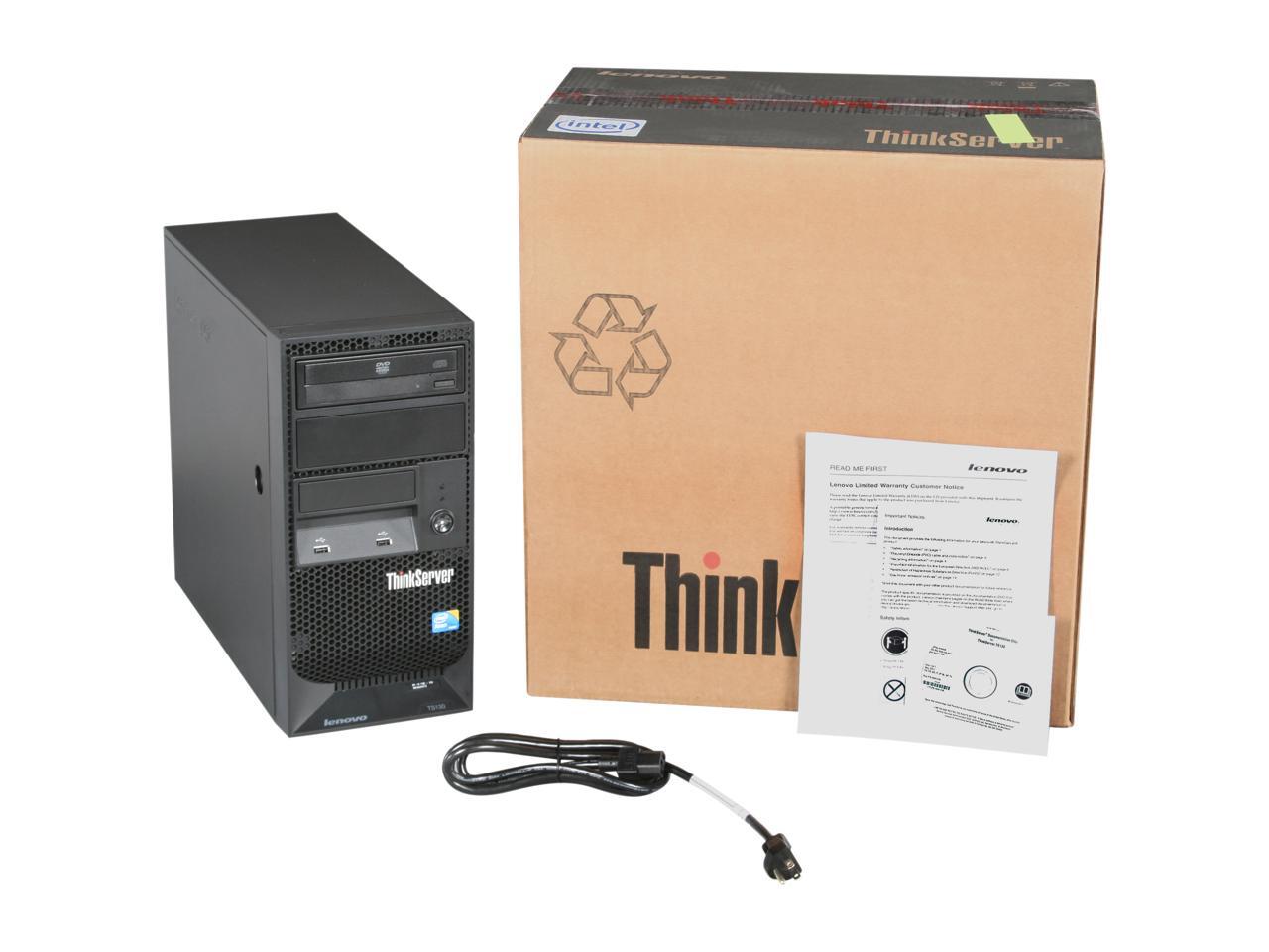 Lenovo ThinkServer TS130 Tower Server System Intel Xeon E3-1225 3.10GHz ...