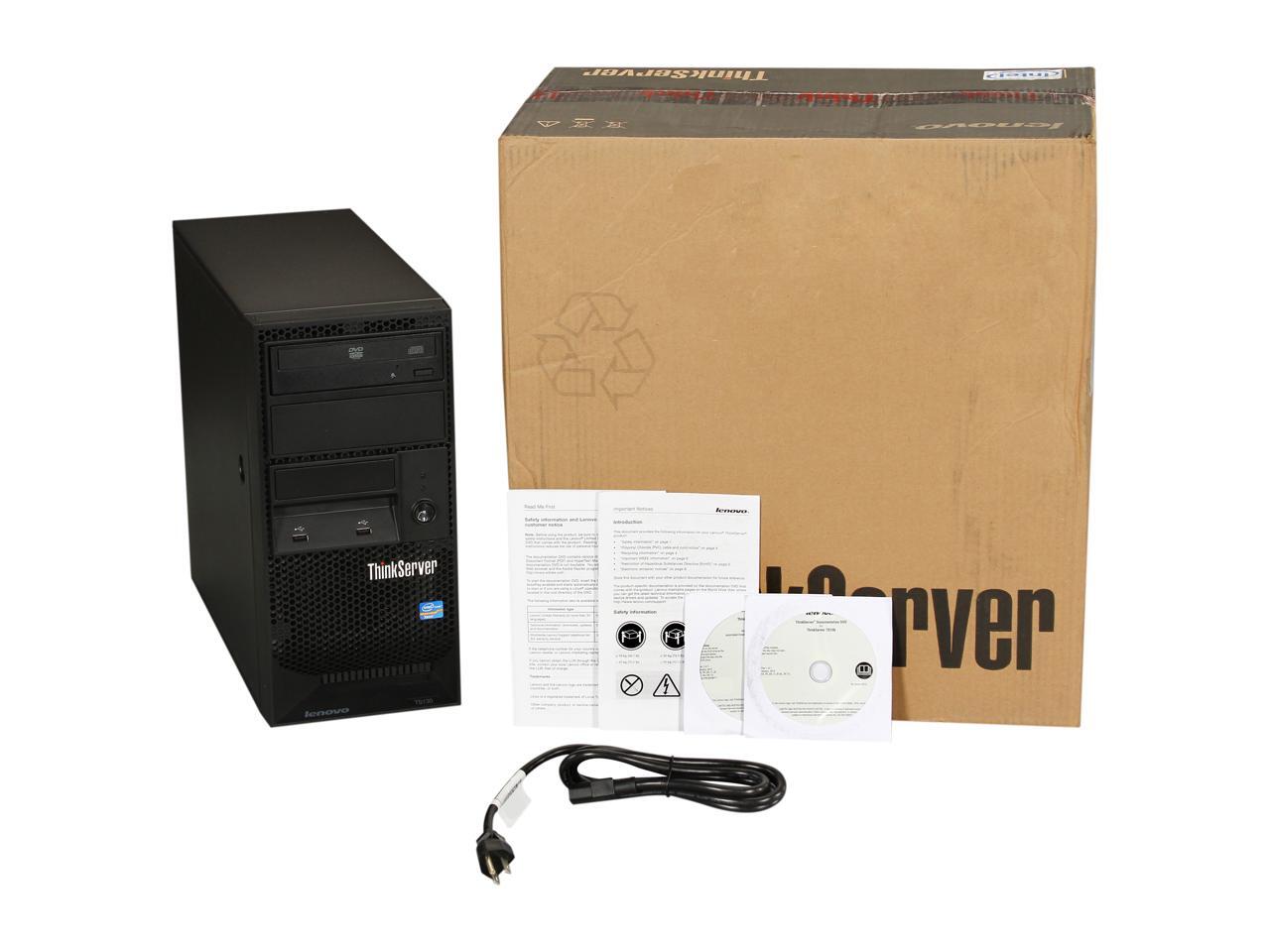 Lenovo ThinkServer TS130 Tower Server System Intel Xeon E3-1225V2 3 ...