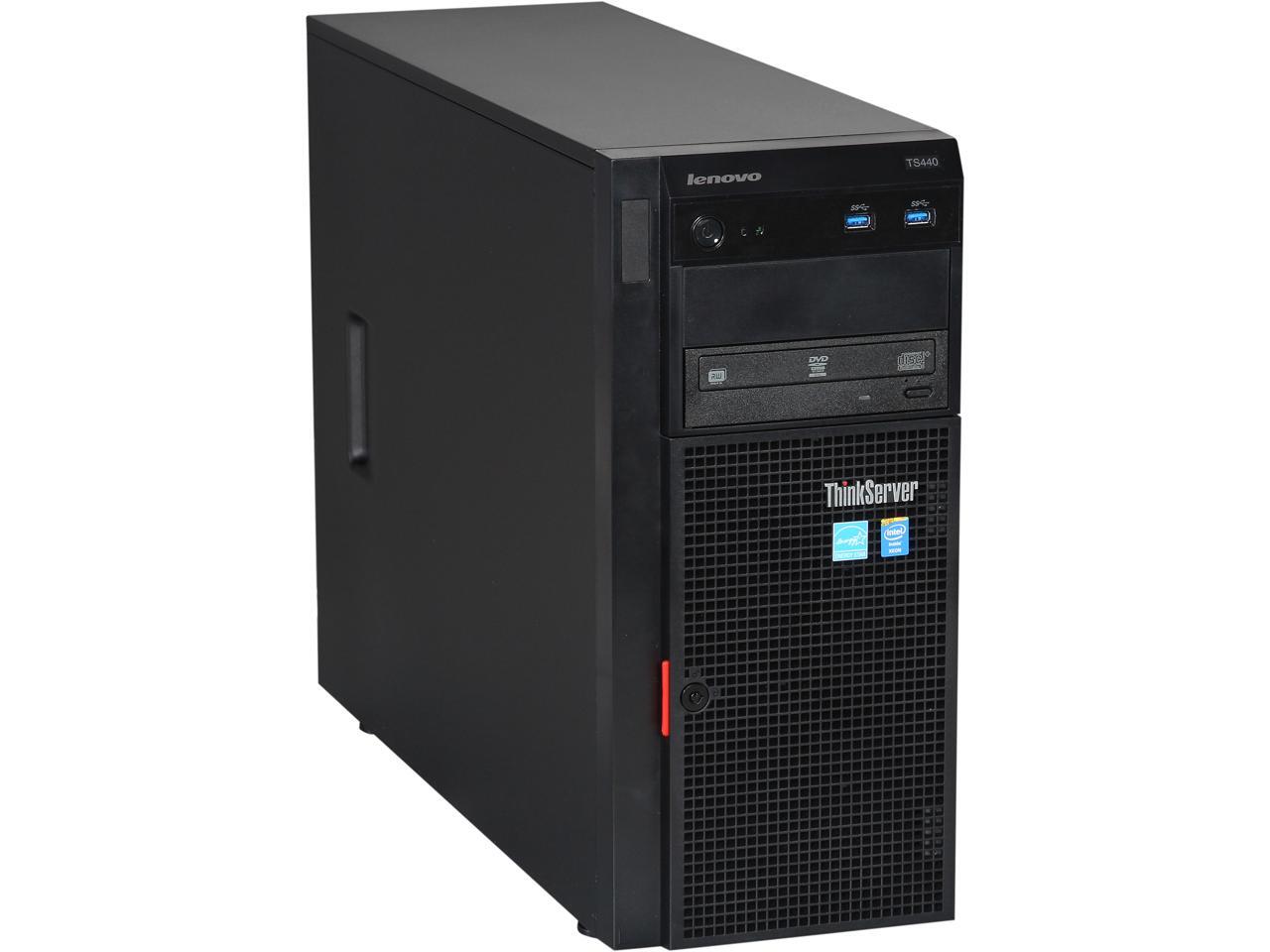 Lenovo ThinkServer TS440 Tower Server System Intel Xeon E3-1245 v3 3.4GHz 4C/8T 4GB DDR3 1600 ...