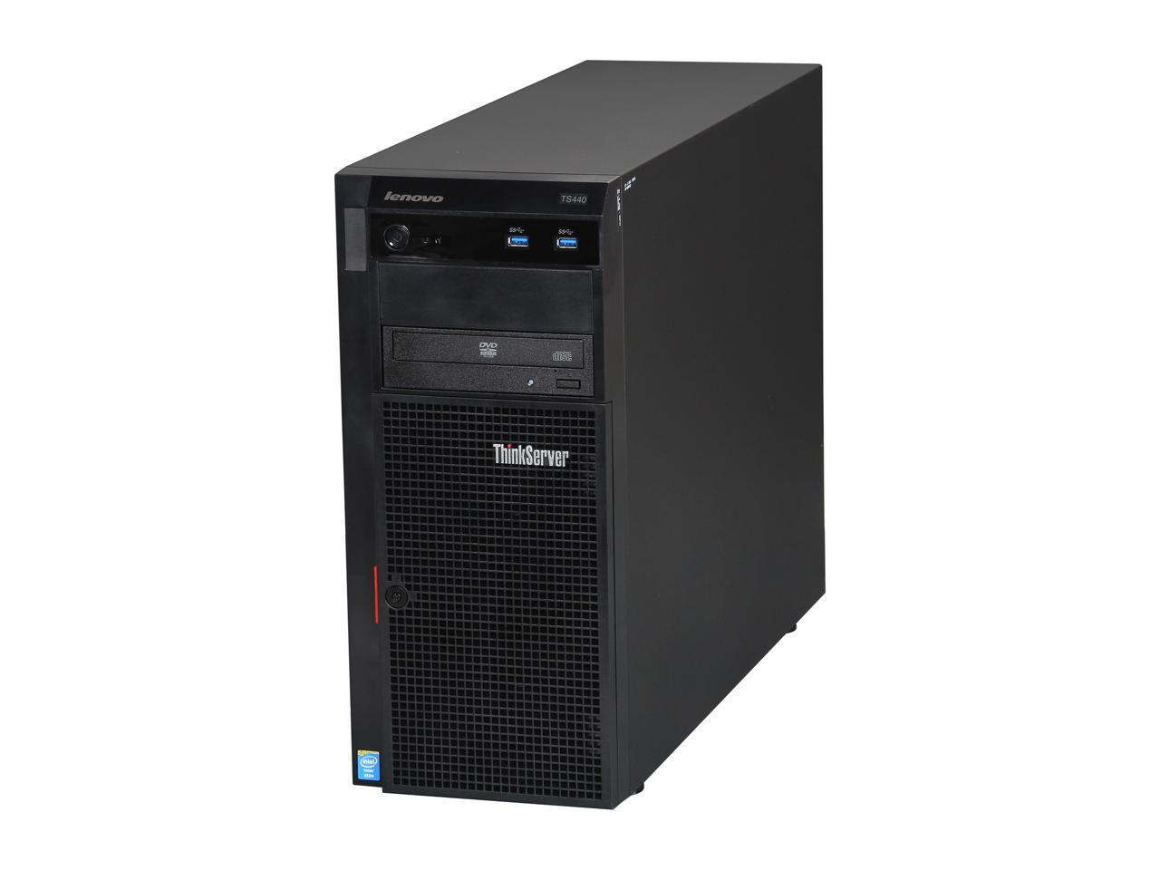 Lenovo ThinkServer TS440 Tower Server System Intel Xeon E3-1225 v3 3.2GHz 4C/4T 4GB DDR3 1600 ...