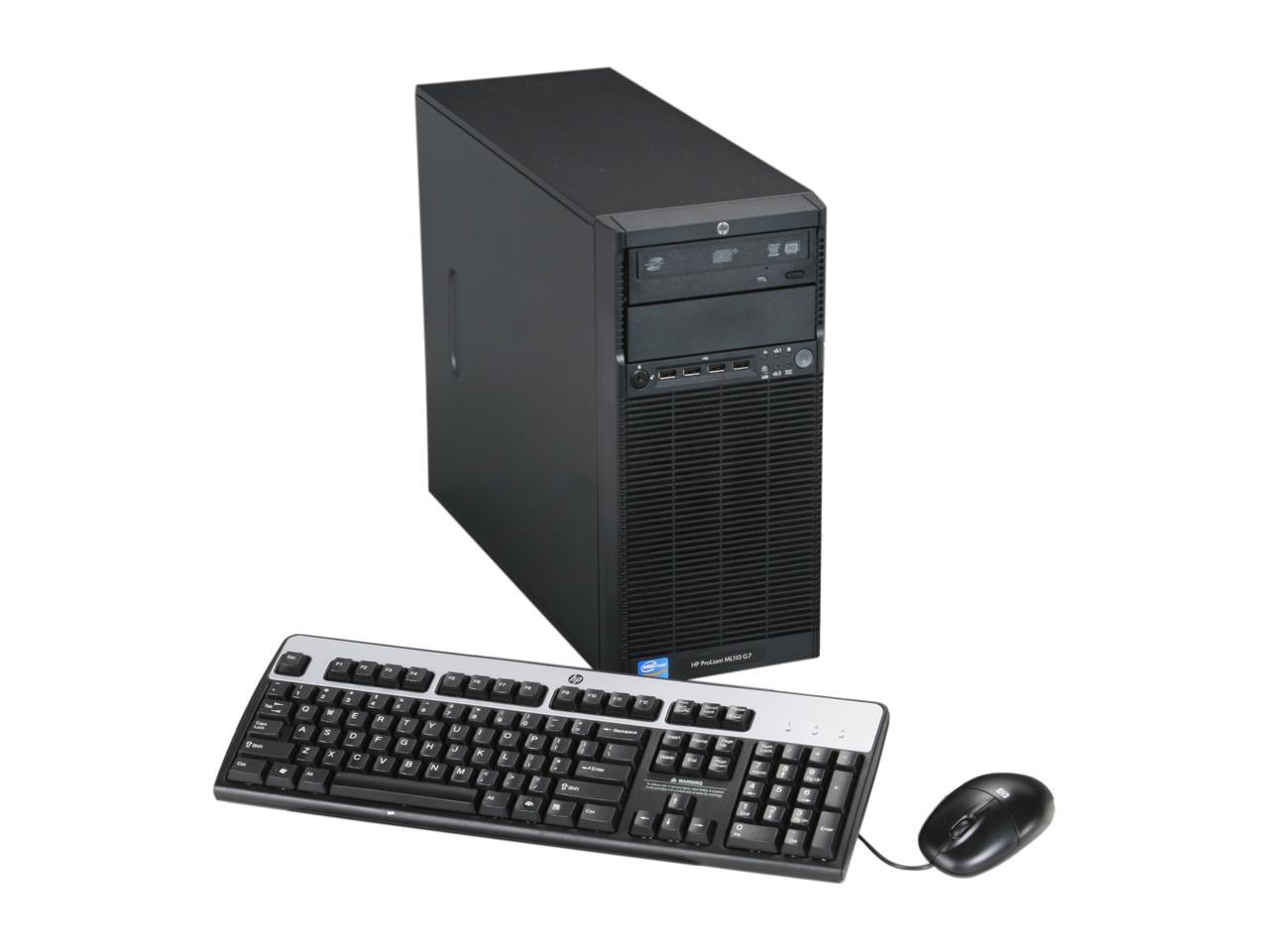 HP ProLiant ML110 G7 Micro ATX Tower (4U) Server System Intel Xeon E3-1220 3.10GHz 4C/4T 2GB ...
