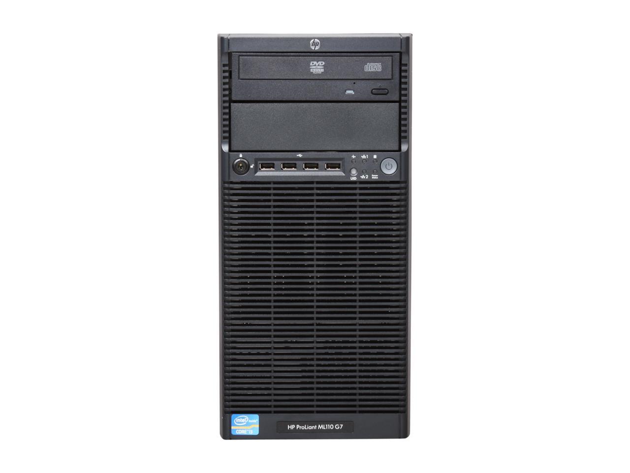 HP ProLiant ML110 G7 Server System Core i3-2100 1P 2GB Unbuffered ECC ...