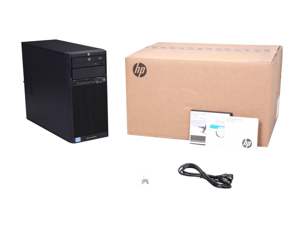 HP ProLiant ML110 G7 Server System Core i3-2100 1P 2GB Unbuffered ECC Non-hot Plug 250GB HDD ...