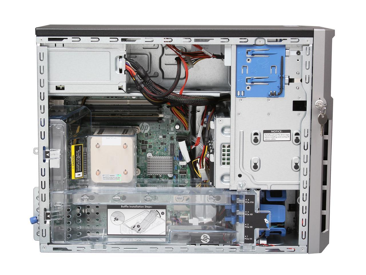 HP ProLiant ML310e Gen8 Micro ATX Tower (4U) Server System Intel Core ...