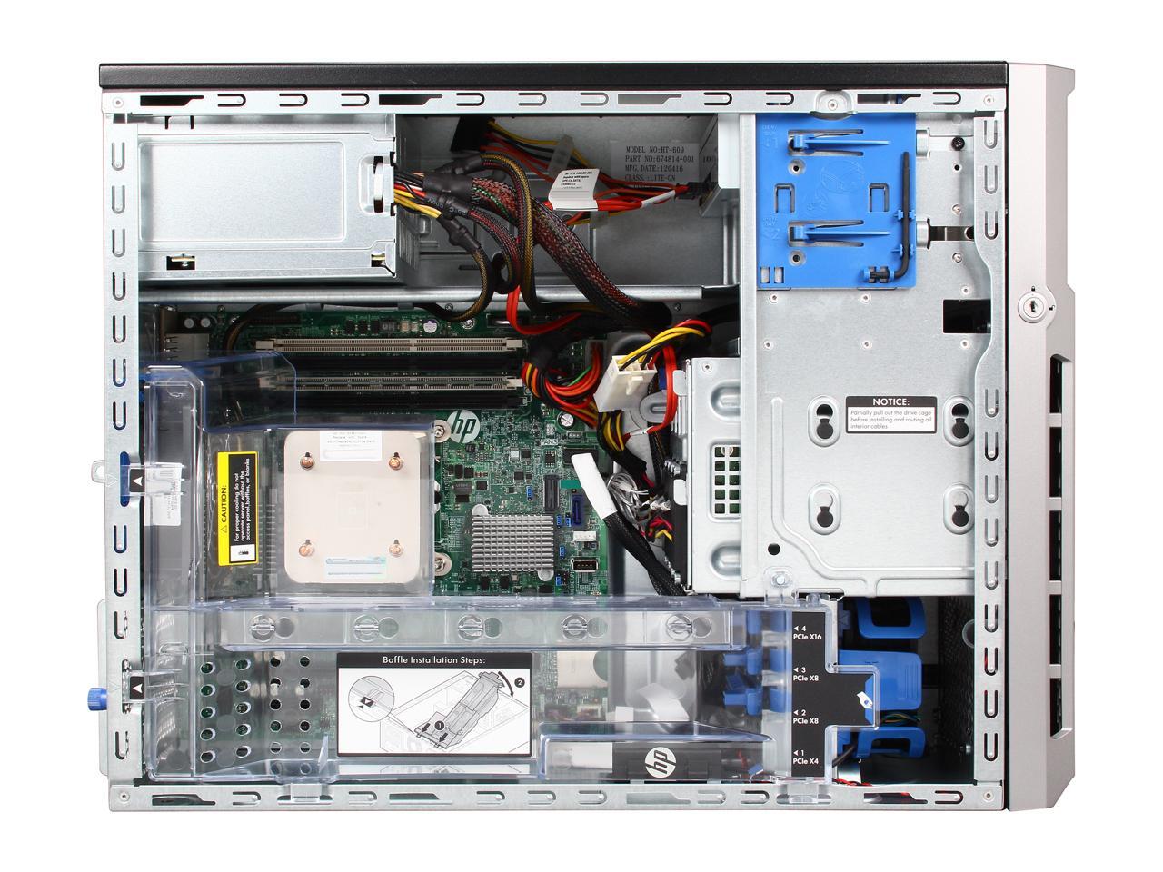 HP ProLiant ML310e Gen8 Micro ATX Tower (4U) Server System Intel Xeon ...