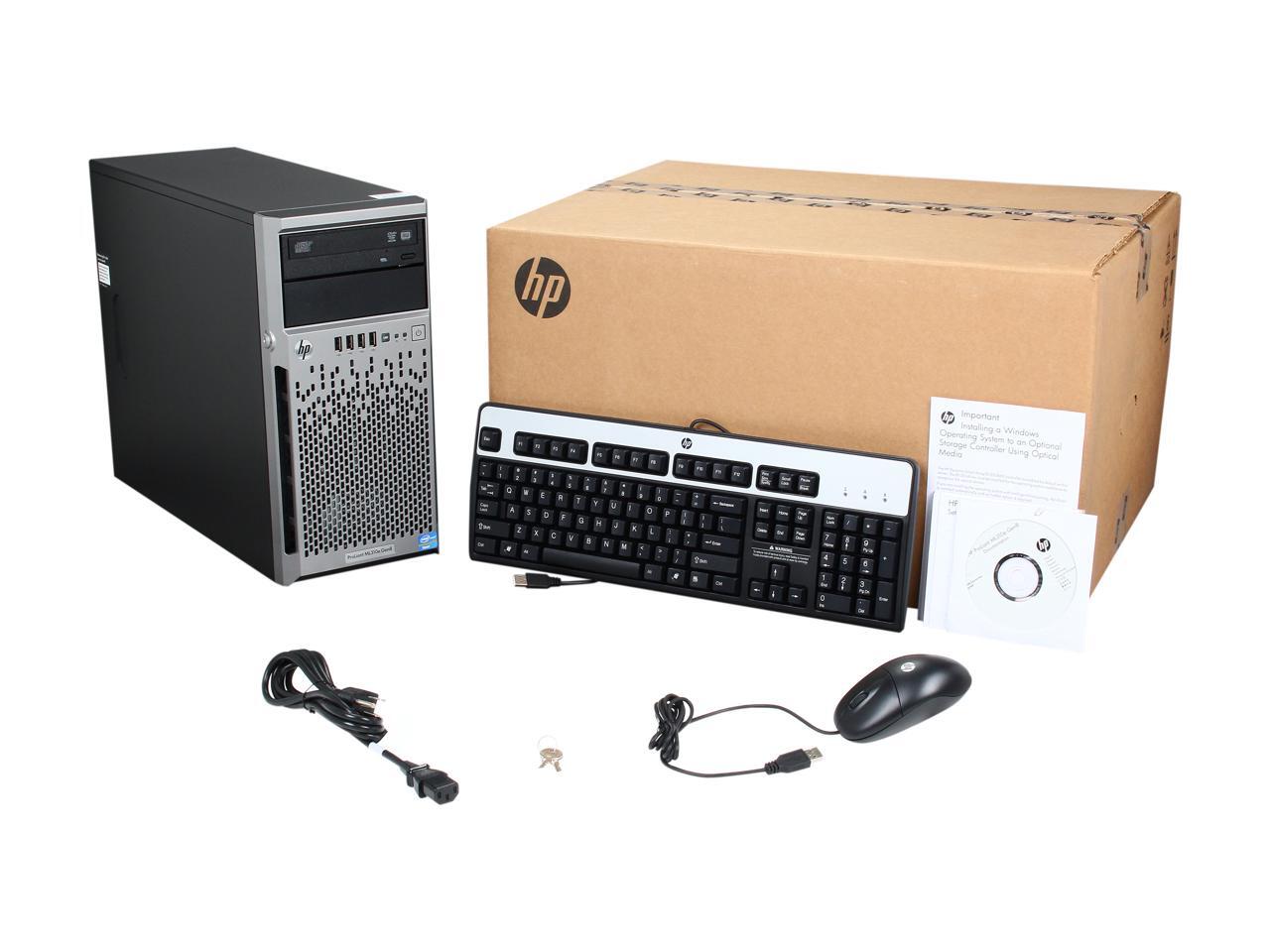 HP ProLiant ML310e Gen8 Micro ATX Tower (4U) Server System Intel Xeon ...