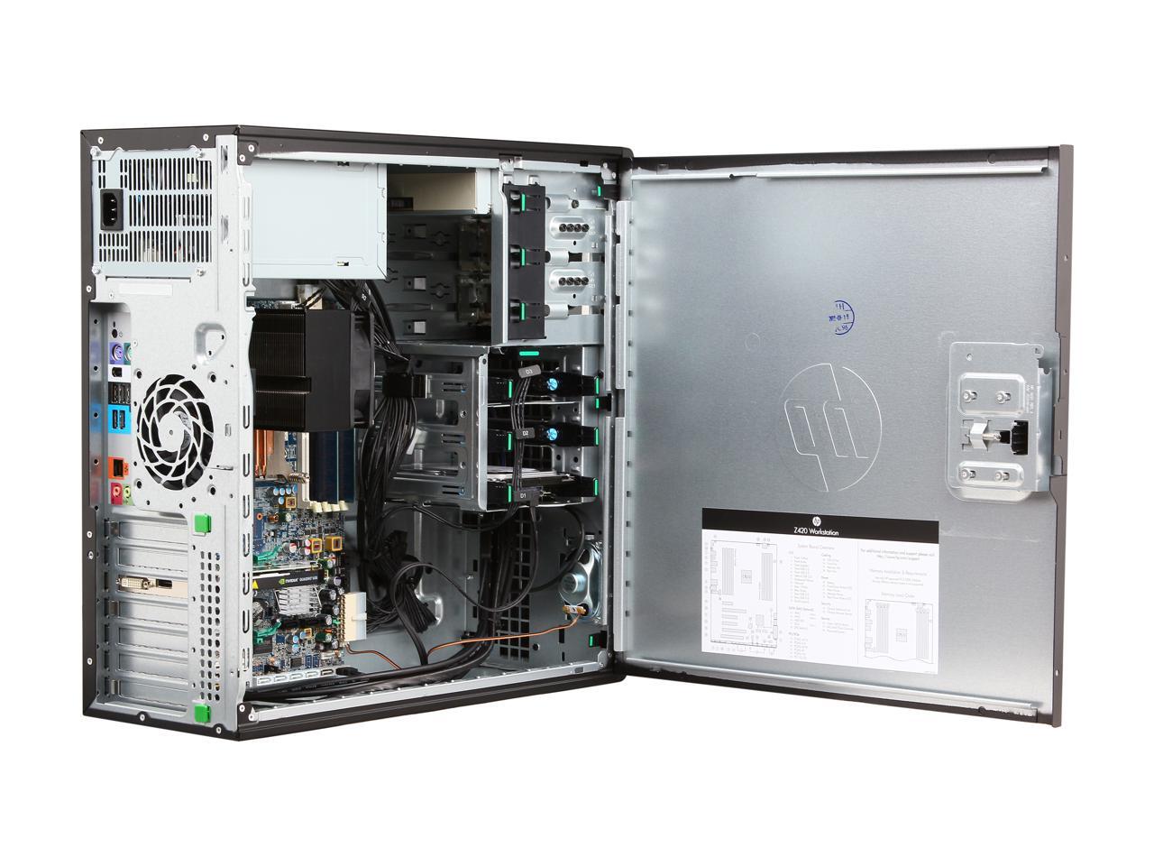 HP Z420 Workstation Convertible Minitower Server System Intel Xeon E5 ...