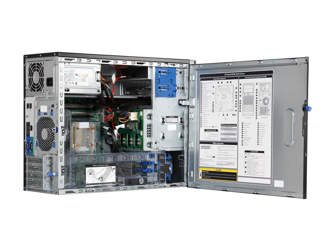 HP ProLiant ML310e Gen8 Micro Tower Server System Intel Xeon E3-1230 v3 ...