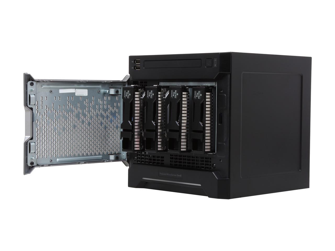 HP ProLiant MicroServer Gen8 E3-1220Lv2 4GB-U B120i LFF 2x1TB Server/S ...