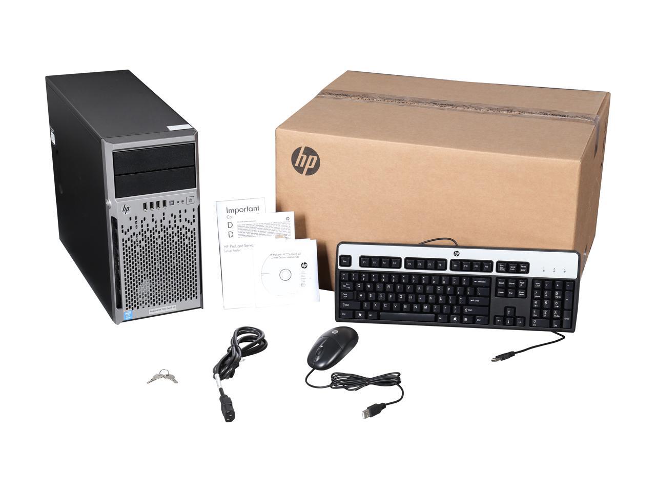 HP ProLiant ML310e G8 4U v2 Tower Server – 1 x Intel Xeon E3-1220 v3 3 ...