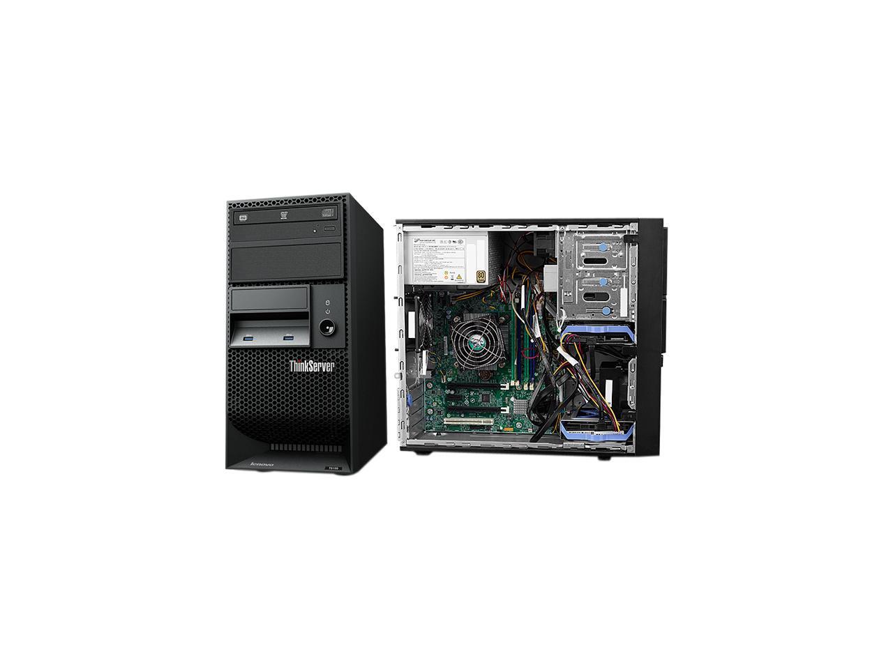 Lenovo ThinkServer TS150 70UB000AUX 4U Tower Server - 1 x Intel Xeon E3 ...