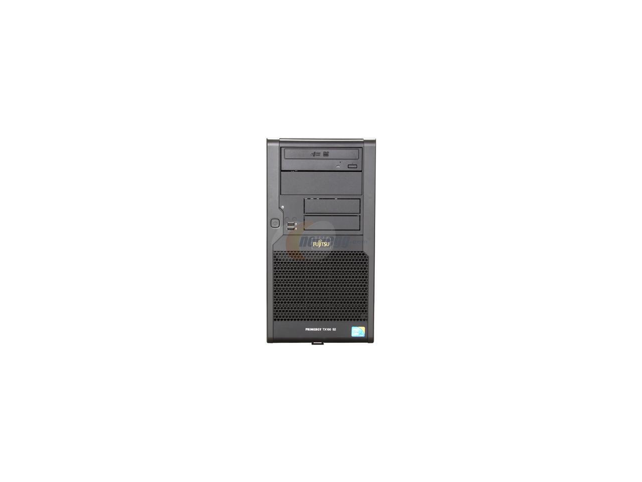 Fujitsu PRIMERGY TX100 S2 Tower Server System Intel Core i3-540 3.06GHz ...