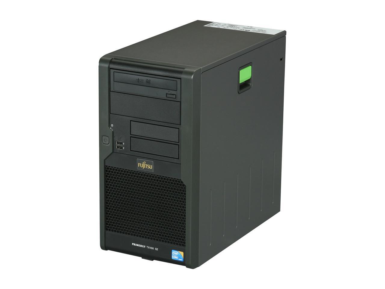Fujitsu PRIMERGY TX100 S2 Tower Server System Intel Core i3 540 3.06GHz ...