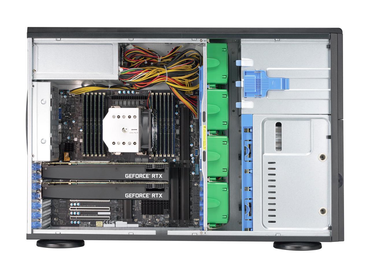 SUPERMICRO SuperWorkstation Mid-tower Server System Intel Xeon 128GB ...