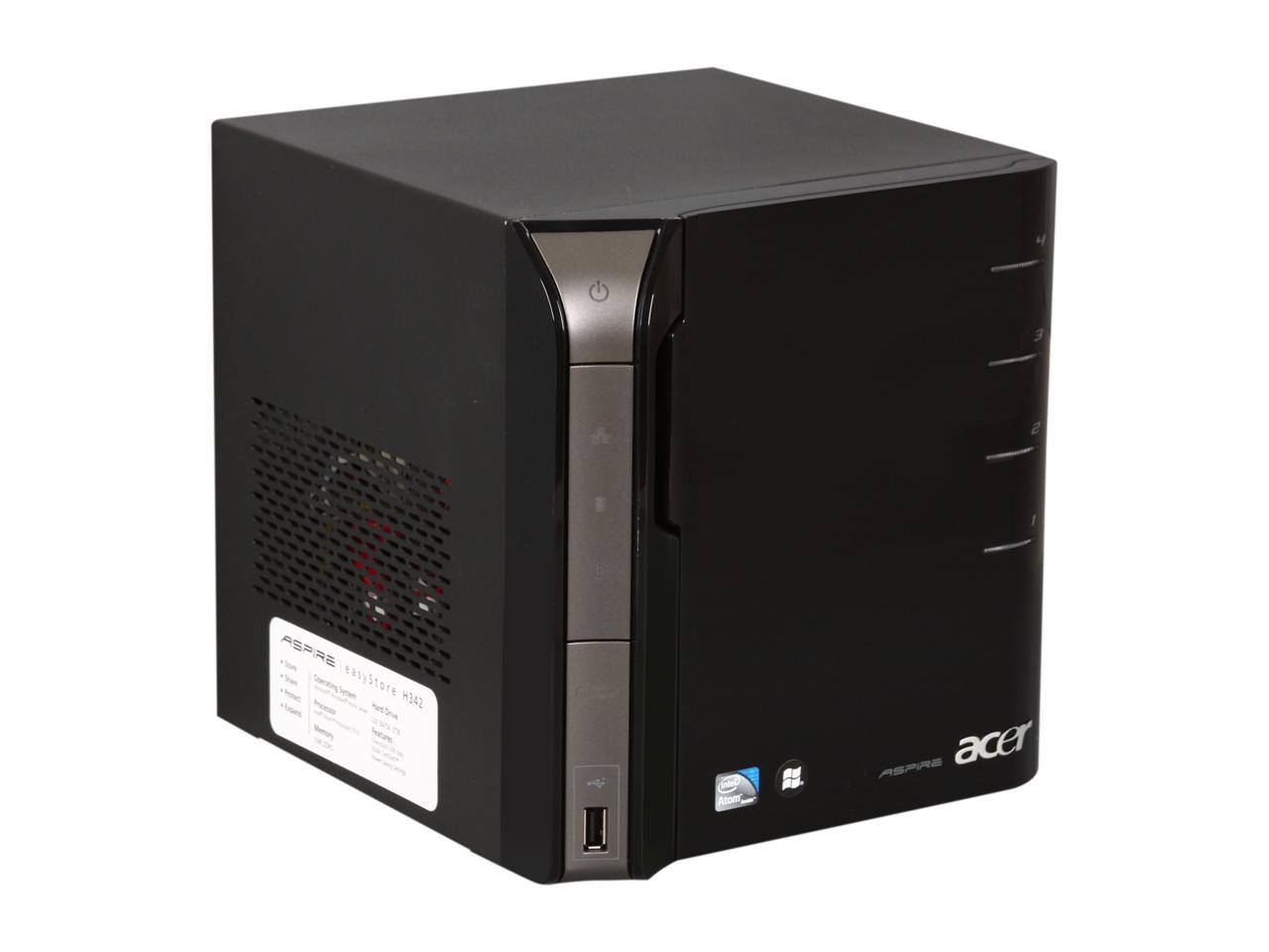 acer Aspire Easystore Tower Server System Intel Atom D510 1.66GHz 2C/4T ...