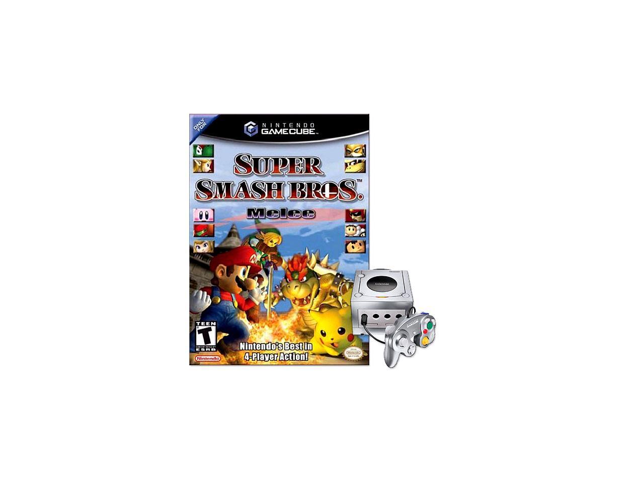 Nintendo Platinum GameCube Hardware with Super Smash Bros Melee Game Pak - Newegg.com