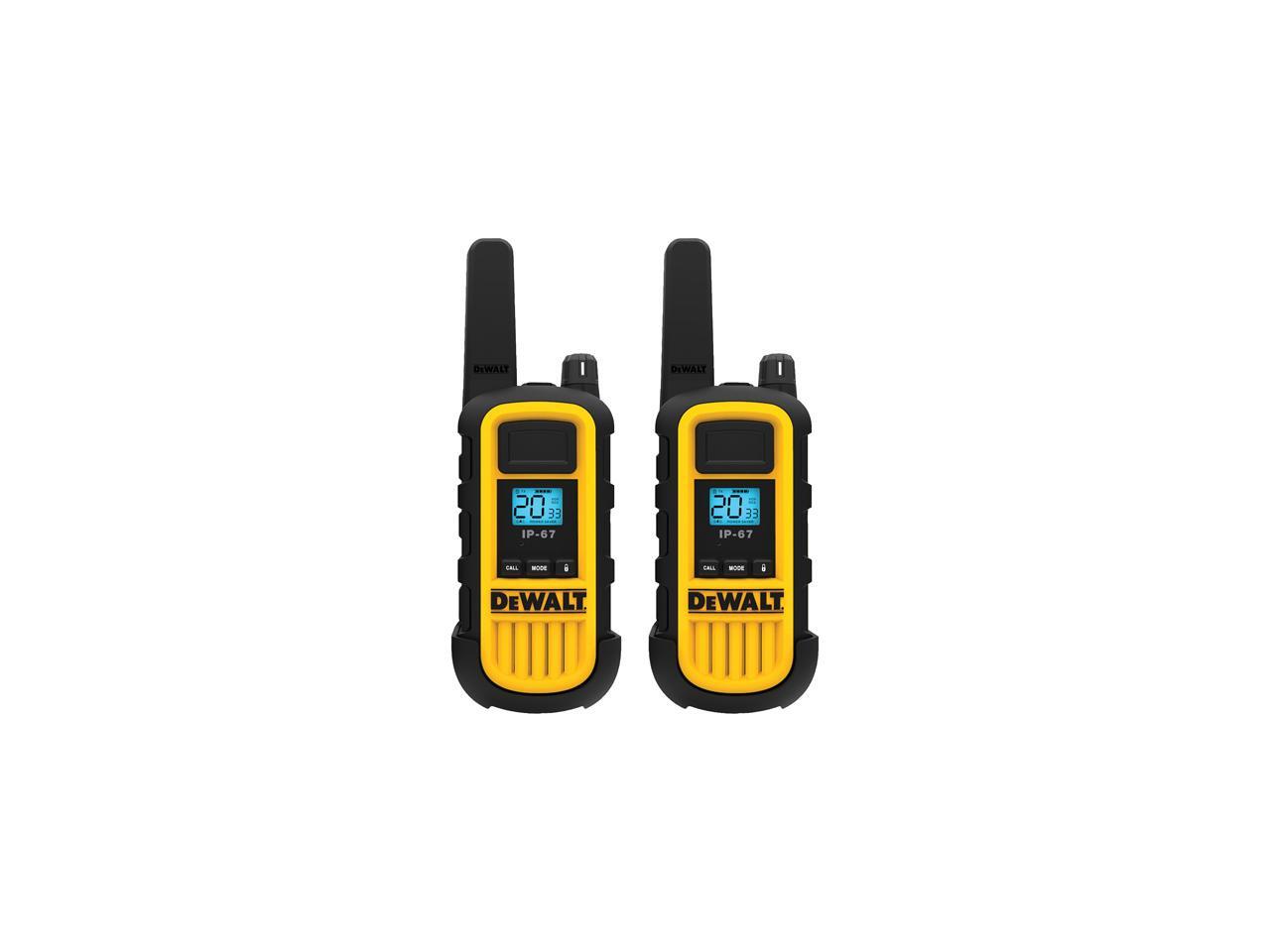 DEWALT FRS 2-Way 2-Watt Radio Set (2pack) - Waterproof and Dustproof ...