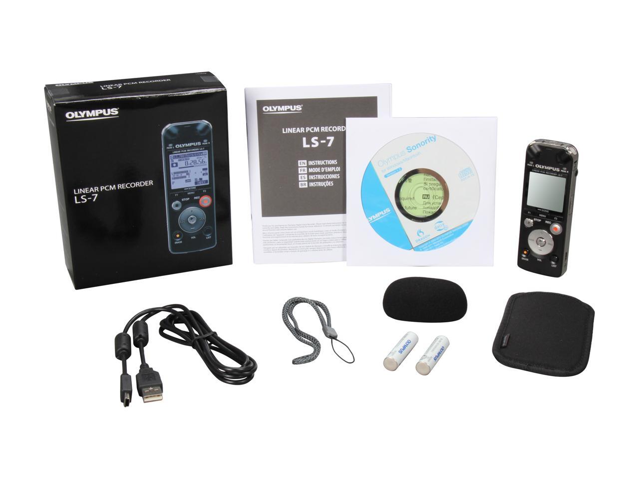 OLYMPUS LS-7 Linear PCM TRESMIC Digital Voice Recorder - Black - Newegg.com