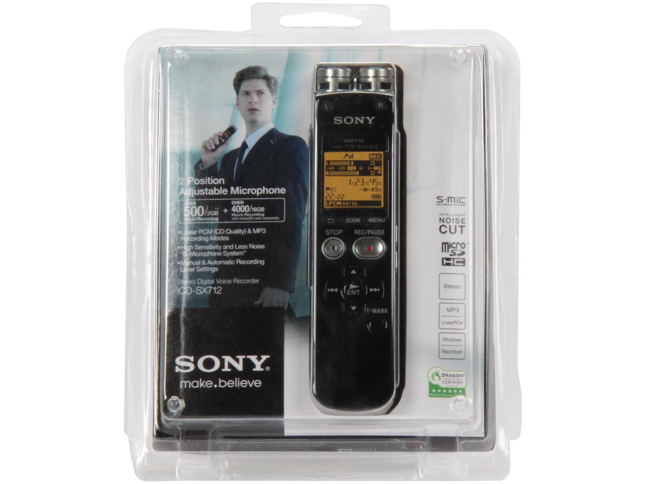 SONY ICD-SX712 Digital Voice Recorder - Newegg.com