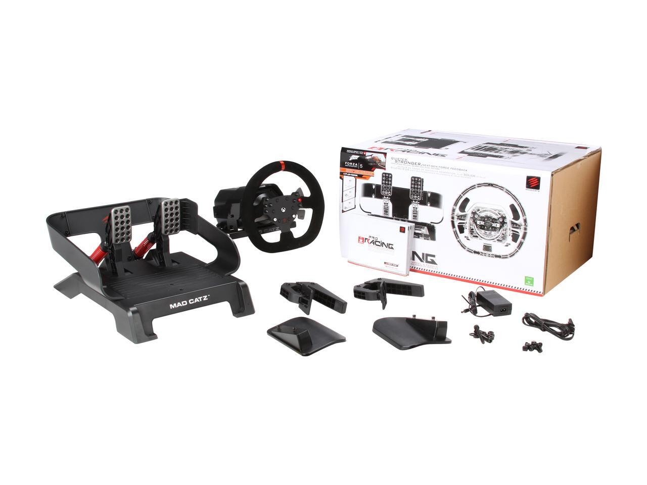 MAD CATZ Pro Racing Force Feedback Wheel and Pedals for Xbox One ...