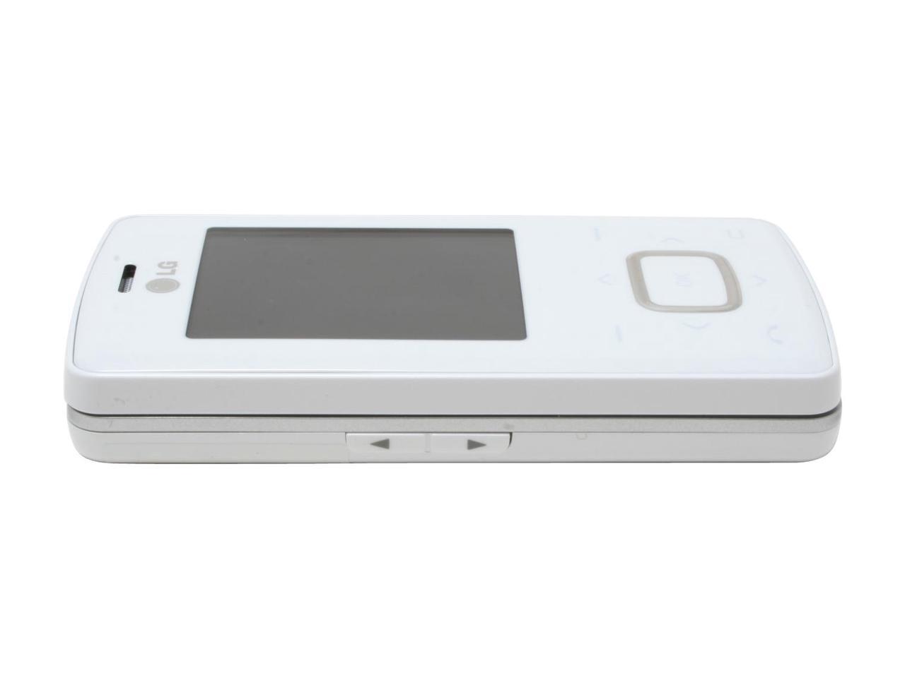 LG KG800 White Chocolate Cell Phone with touch-sensitive navigation ...