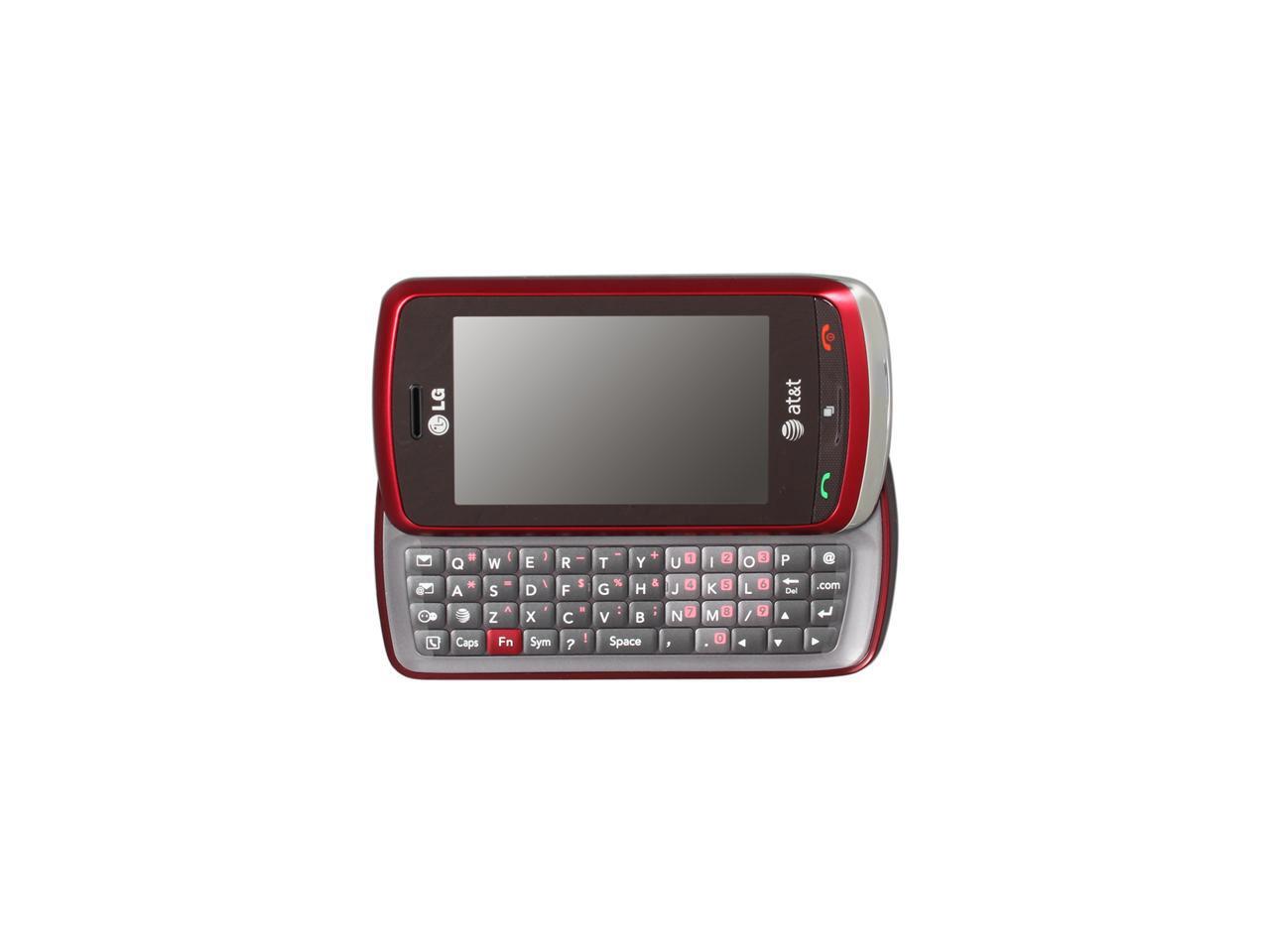 LG Xenon Red 3G Unlocked GSM Phone w/ Full QWERTY Keyboard / 2 MP ...