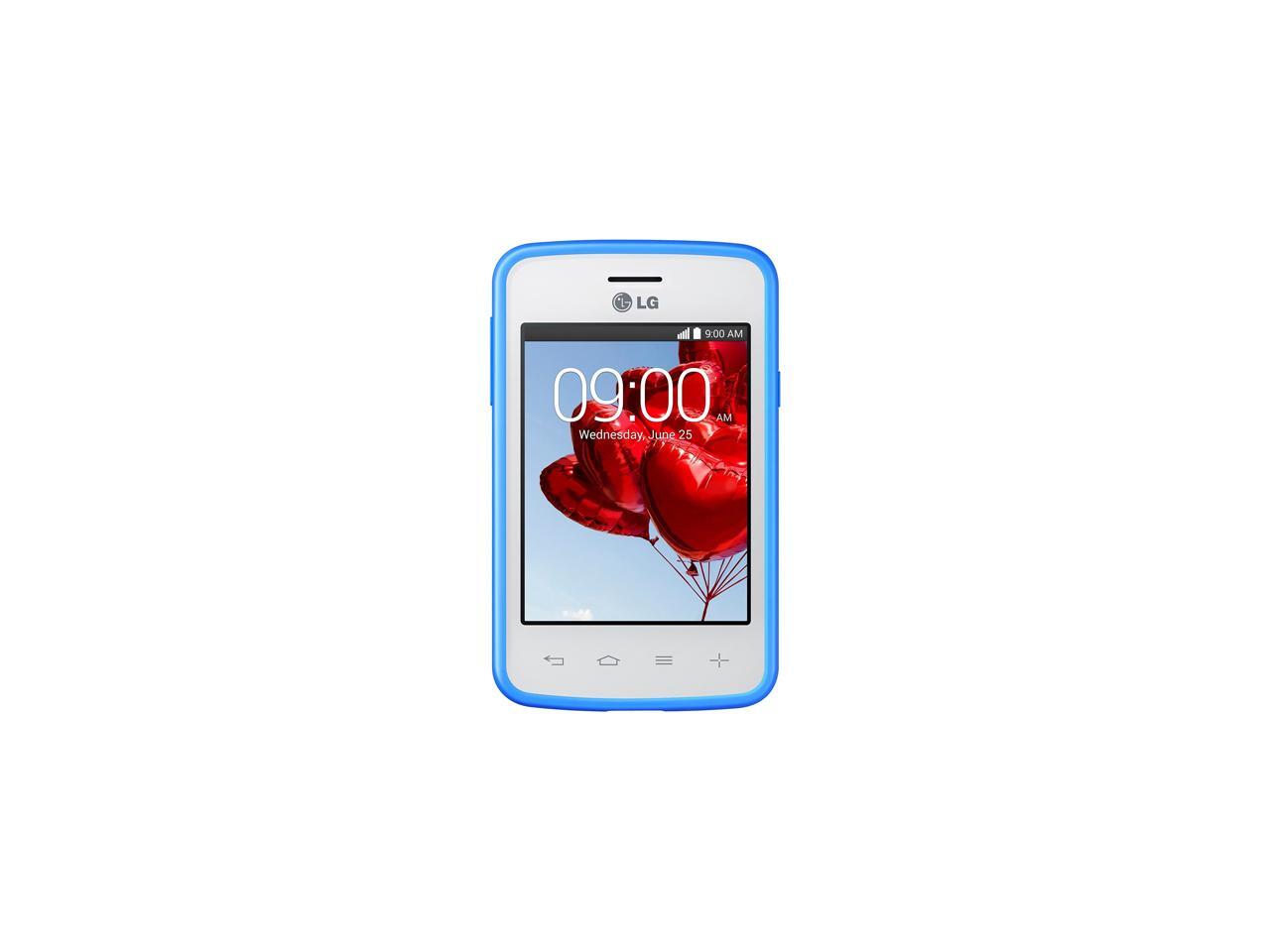 LG L30 Sporty Dual D125g 3G Unlocked GSM Android Phone 3.2" White/Blue ...