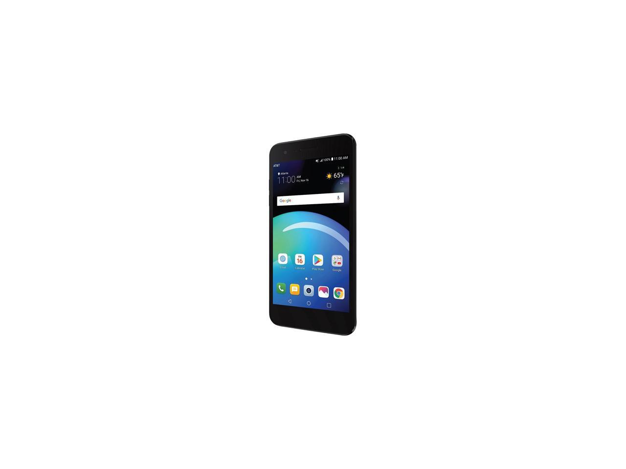 LG Phoenix 4 Black AT&T Prepaid Smartphone - Newegg.com