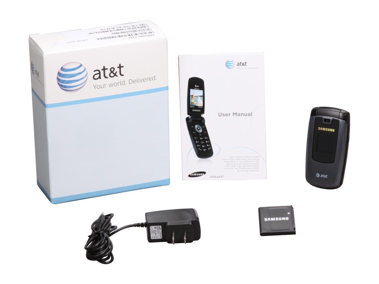 Samsung A437 Gray Unlocked GSM Flip Phone with Speakerphone - Newegg.com