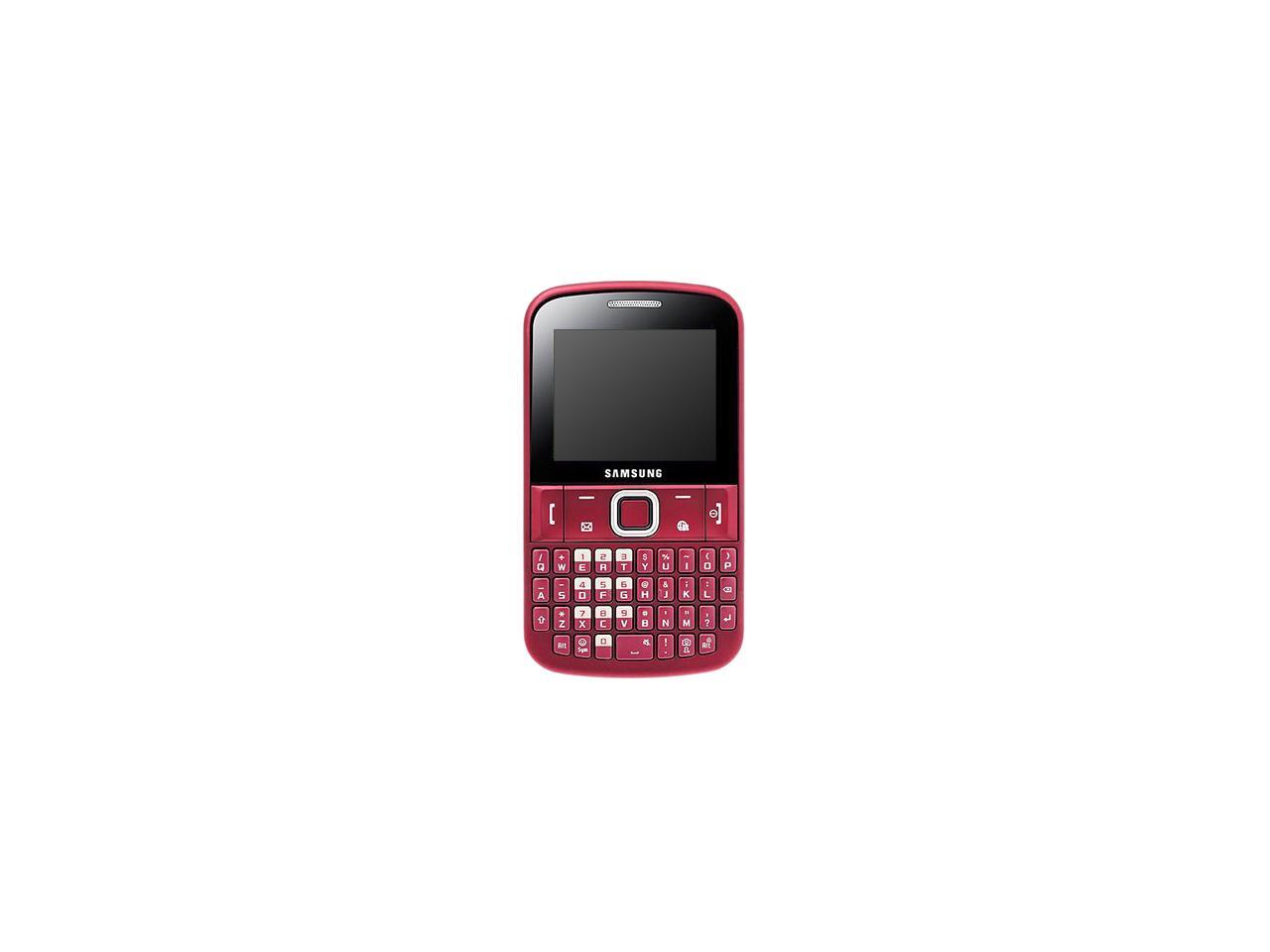 Samsung Ch@t 220 GT-E2220 2G Unlocked Cell Phone 2.2" Red 47 MB ...