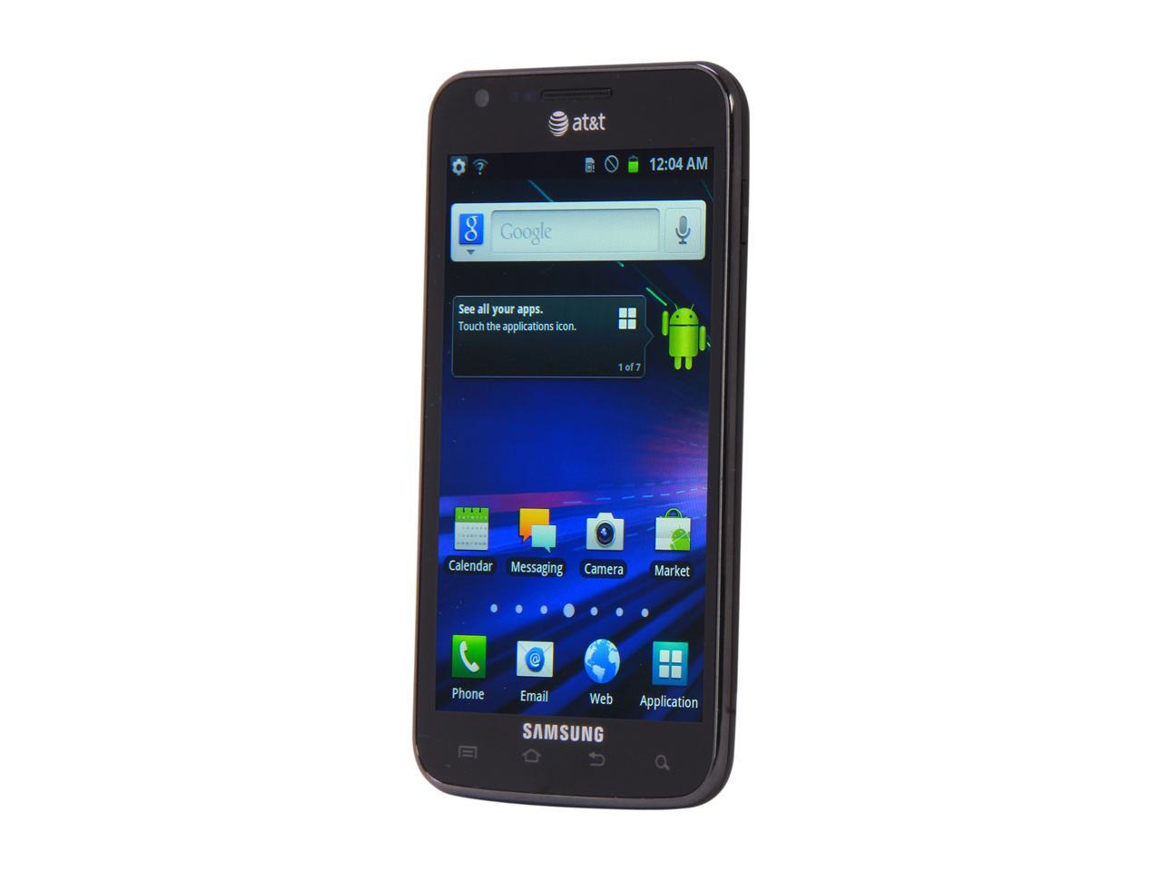 Refurbished: Samsung Galaxy S II Skyrocket SGH-i727 16GB Unlocked Cell Phone 4.5" Black 16 GB ...