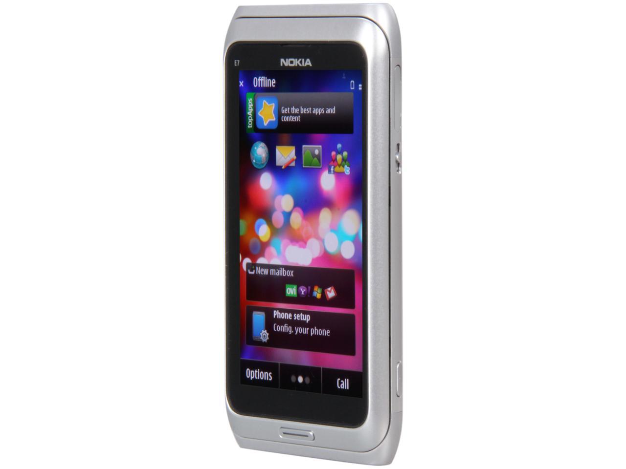 Nokia Silver 3G Unlocked GSM Smart Phone w/ Symbian^3 / 4" AMOLED Touch ...