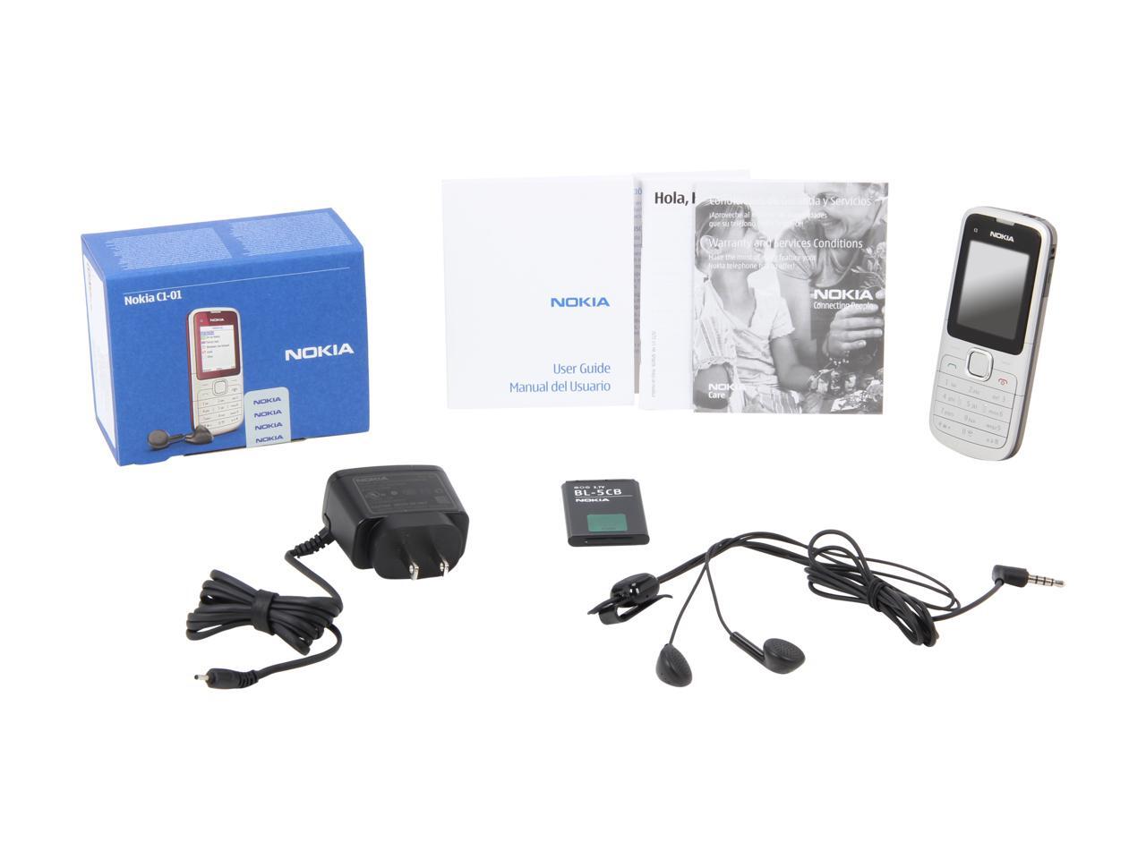 Nokia C1-01 Warm Gray Unlocked GSM Bar Phone / Camera / Bluetooth ...