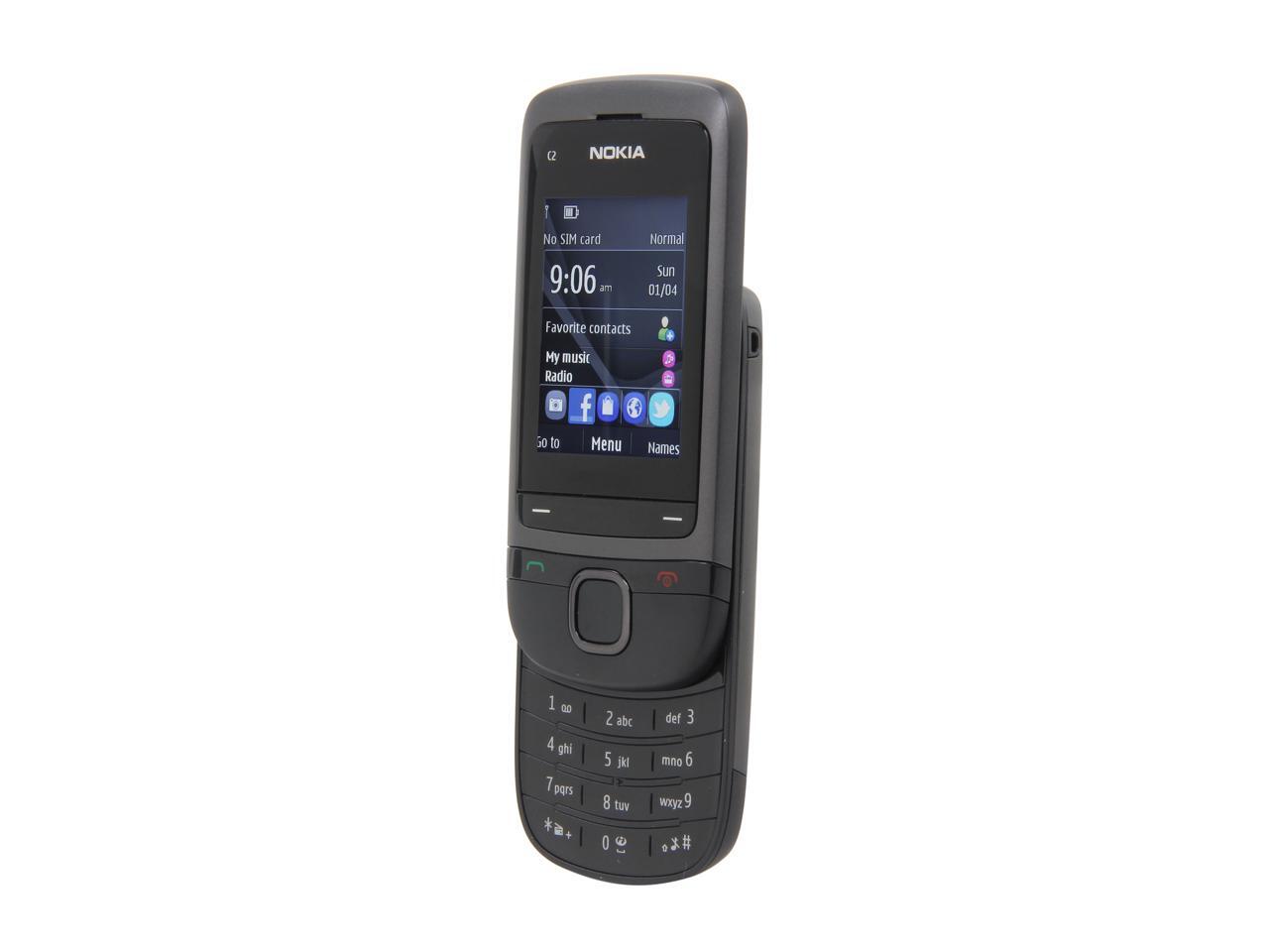 Nokia C2-05 Unlocked GSM Slider Phone w/ Bluetooth / VGA Camera / 2 ...