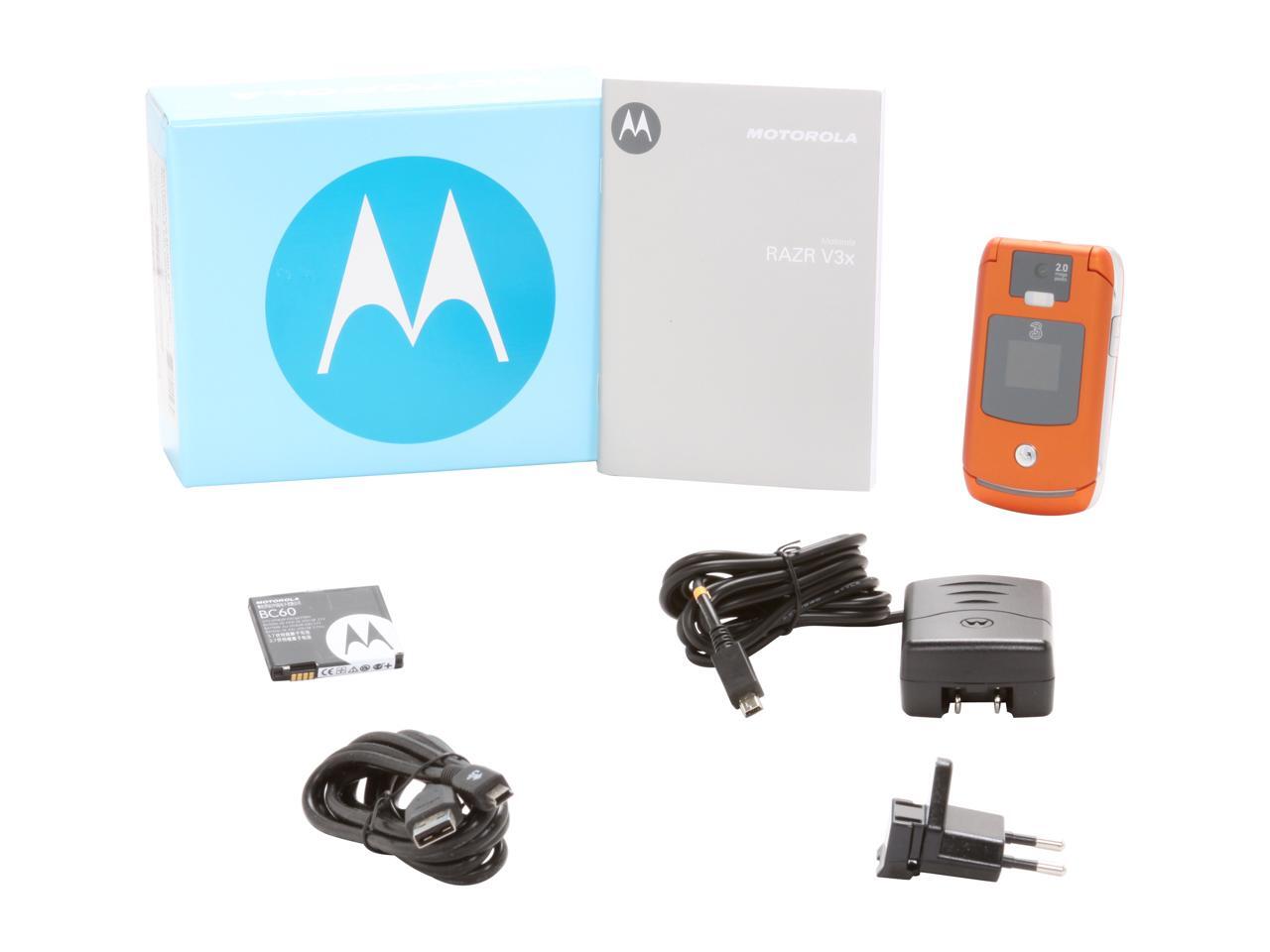 Motorola V3x Orange unlocked GSM cell phone with Speakerphone - Newegg.com