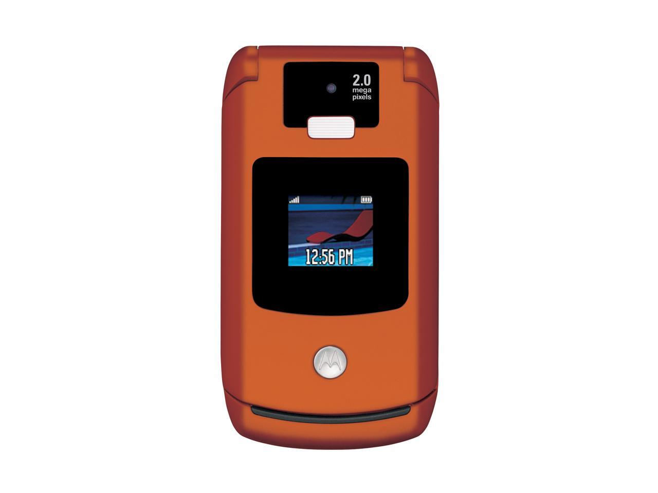 Motorola V3x Orange unlocked GSM cell phone with Speakerphone - Newegg.com