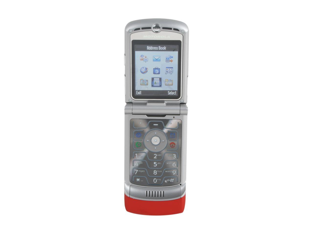 Motorola RAZR Red Unlocked GSM Flip Phone With Stylish Design (V3 ...
