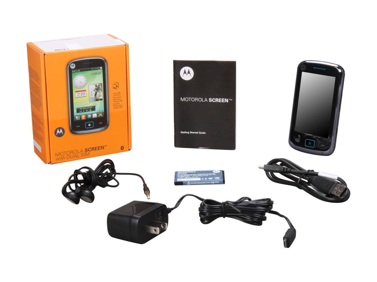 Motorola EX128 Unlocked GSM Touch Screen Phone with Dual SIM/ 3.15MP ...