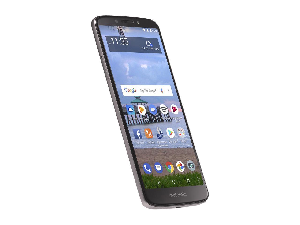 Motorola Moto E5 Gray Simple Mobile Prepaid Cell Phone - Newegg.com