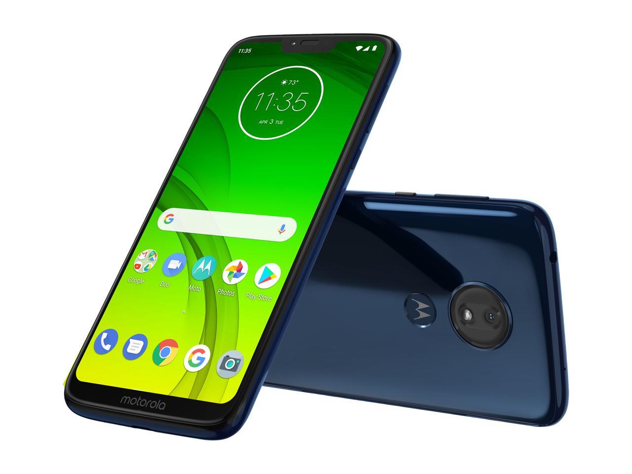 Motorola Moto G7 Power 4G LTE Unlocked Cell Phone 6.2" Marine Blue 32GB ...