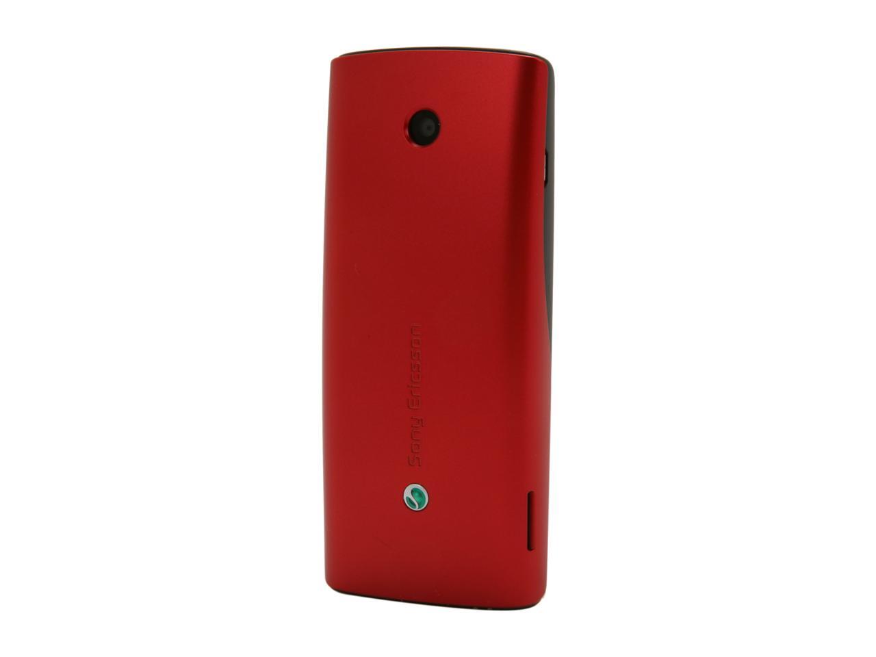 Sony Ericsson Cedar Black / Red Unlocked GSM Bar Phone with 2MP Camera ...