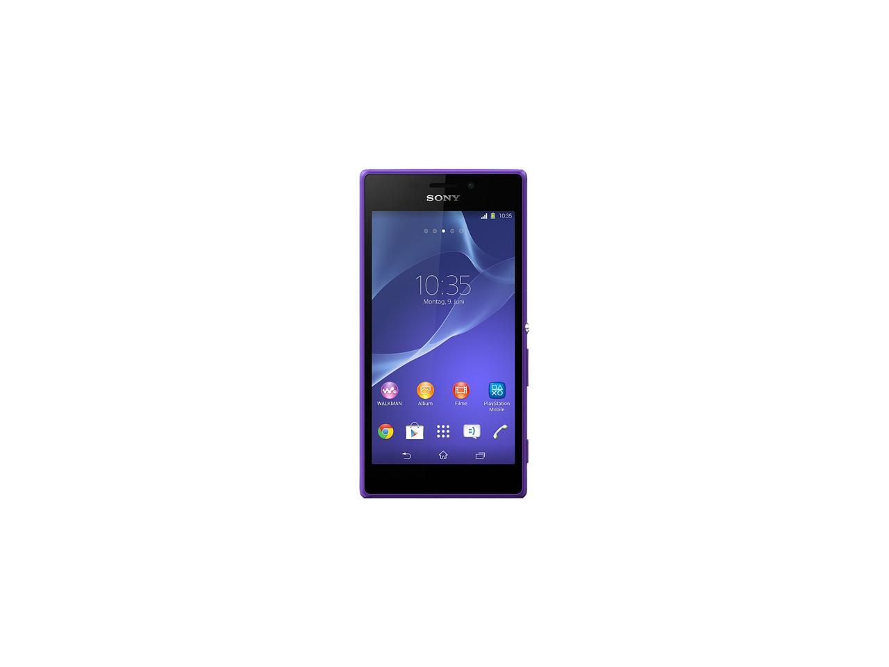 Sony Xperia M2 D2305 Unlocked Cell Phone 4.8" Purple 8 GB, 1 GB RAM ...