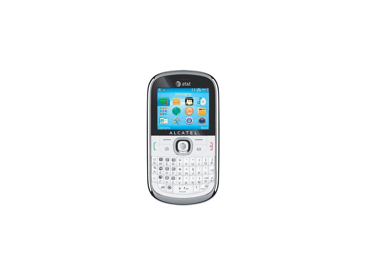 Alcatel One Touch 871A Unlocked GSM QWERTY Cell Phone 2.0" White 50MB ...