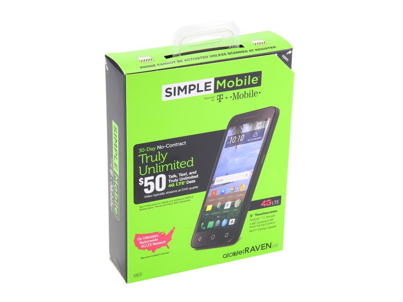 Alcatel Raven A574 Simple Mobile Prepaid Cell Phone - Newegg.com