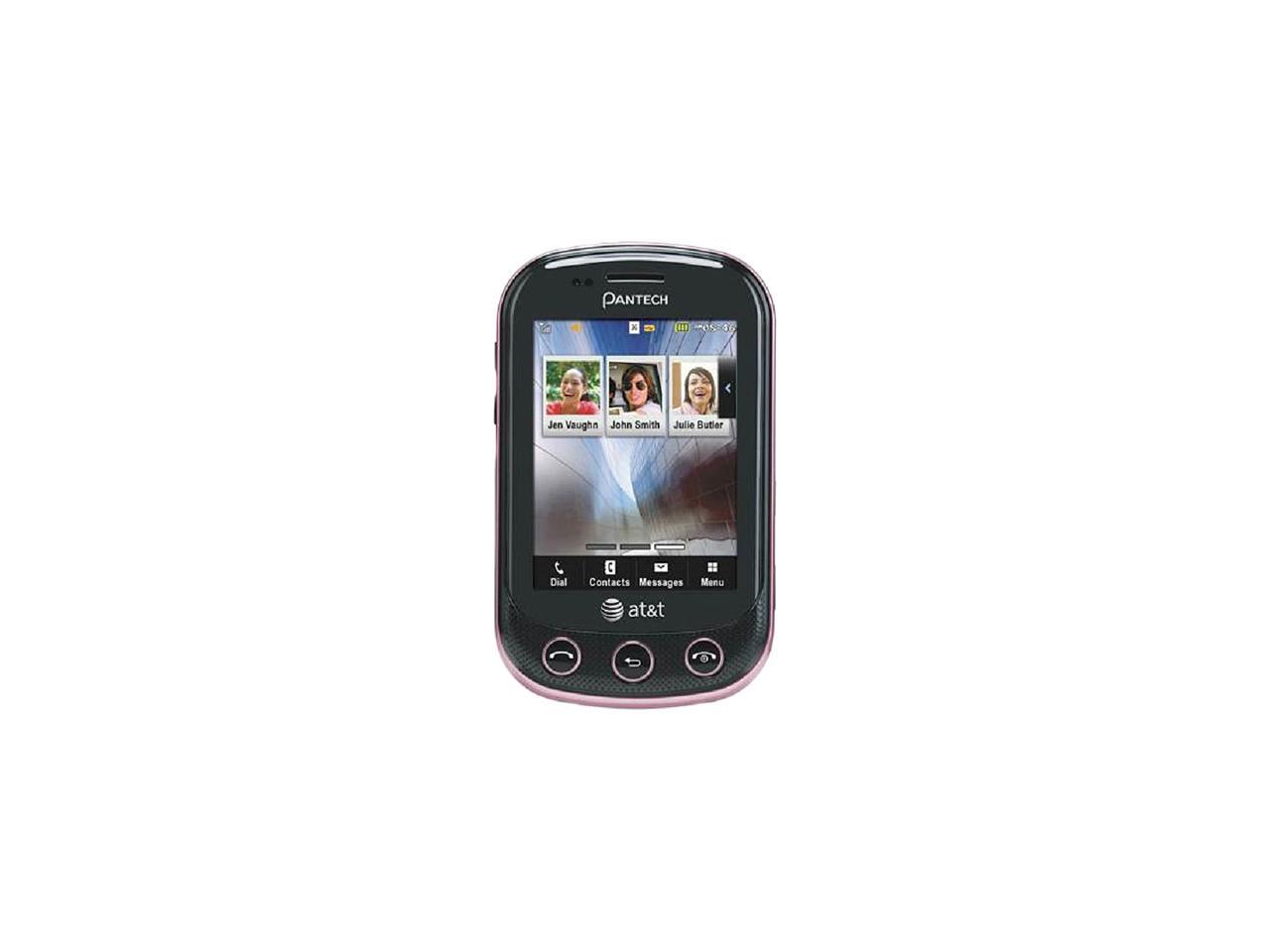 PANTECH Pursuit 2 P6010 Unlocked GSM Slider Cell Phone 2.8" Pink/Black ...
