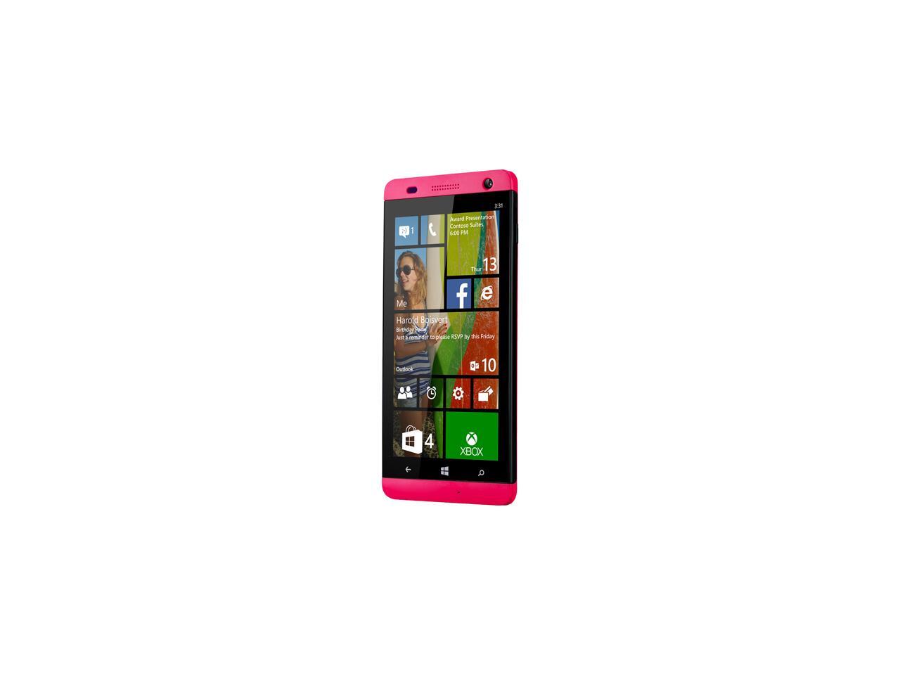 Blu Windows HD W510u 3G Unlocked GSM Windows 8.1 Cell Phone 5" Pink 8GB ...